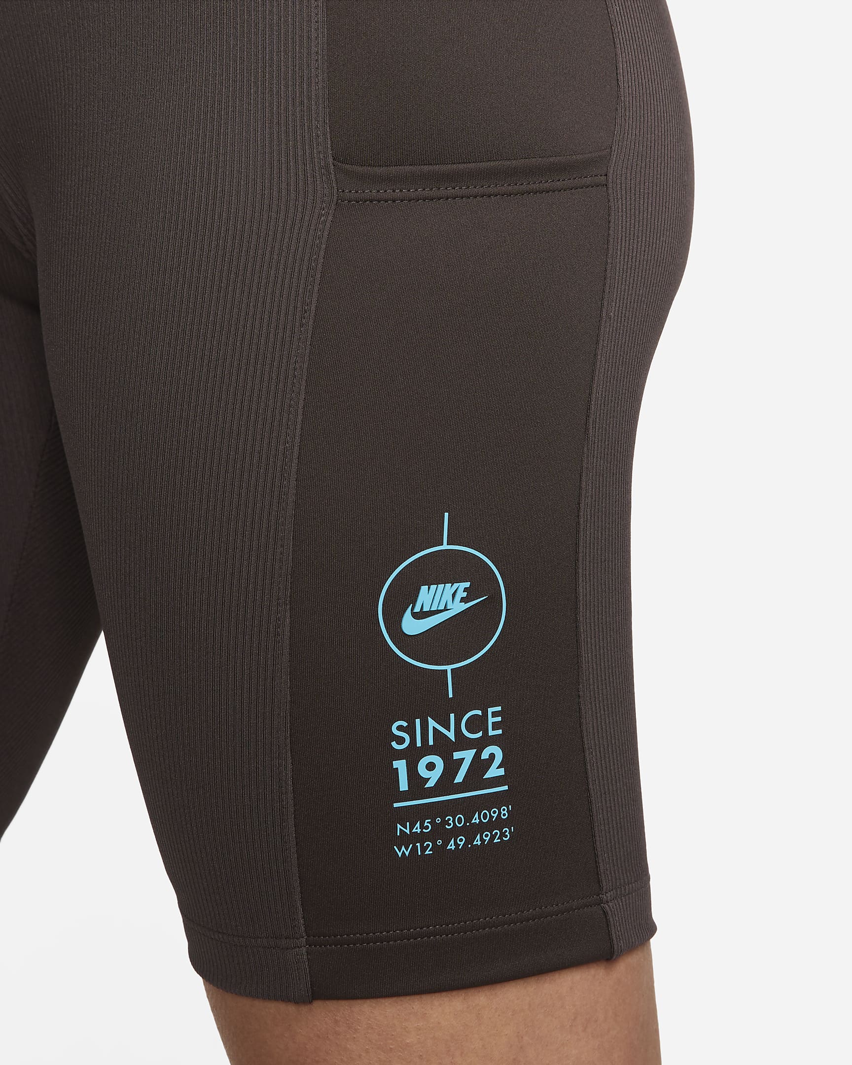 Nike Sportswear Women's Mid-Rise Ribbed Biker Shorts. Nike NZ