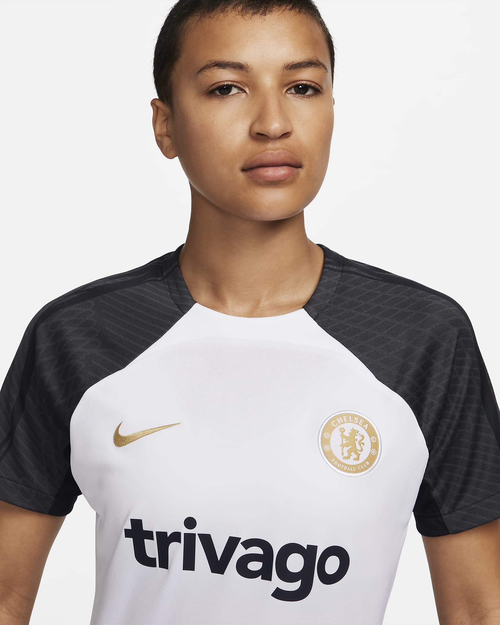 Chelsea F.C. Strike Women's Nike Dri-FIT Knit Football Top. Nike NZ