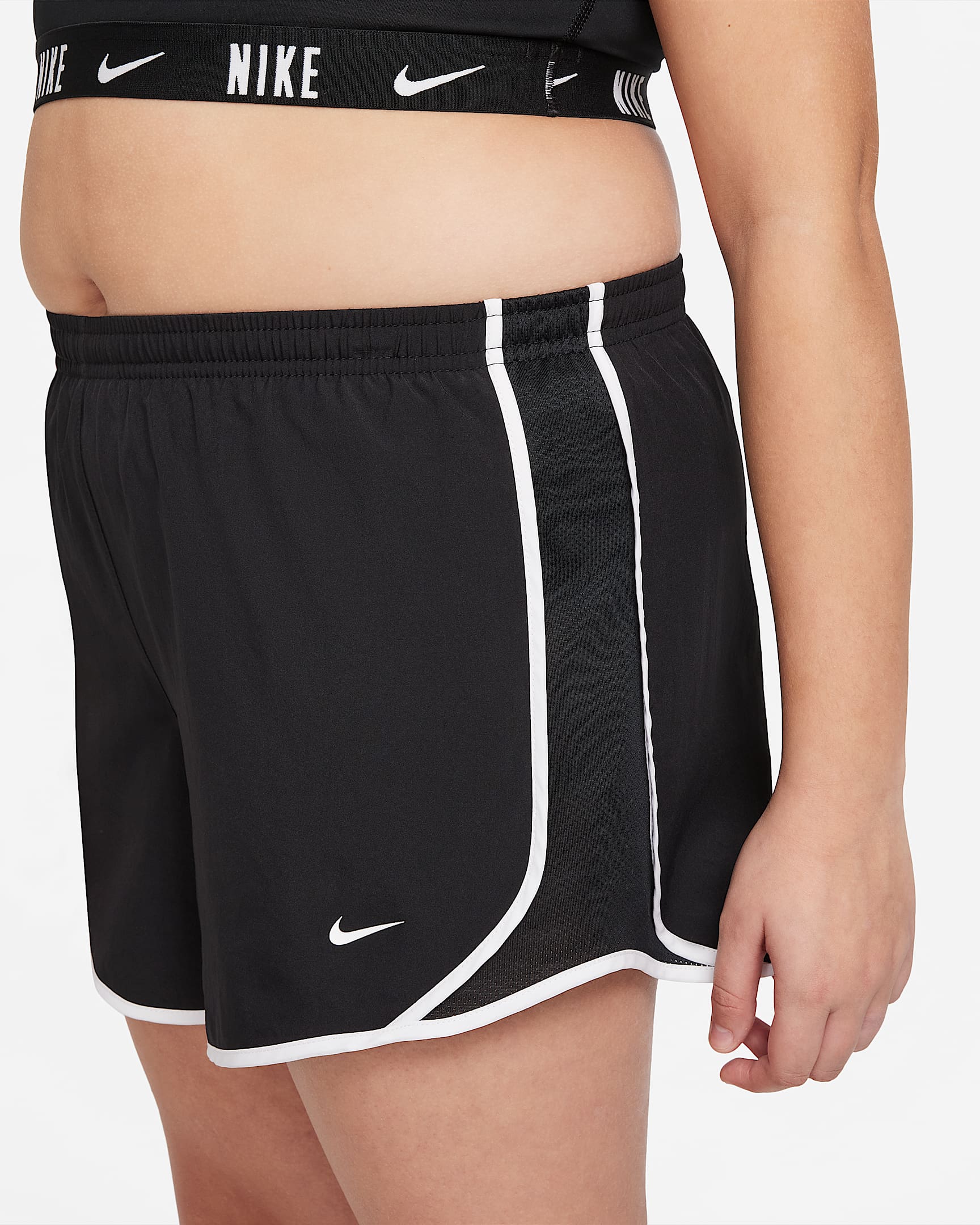 Nike Dri-FIT Tempo Big Kids' (Girls') Running Shorts (Extended Size ...