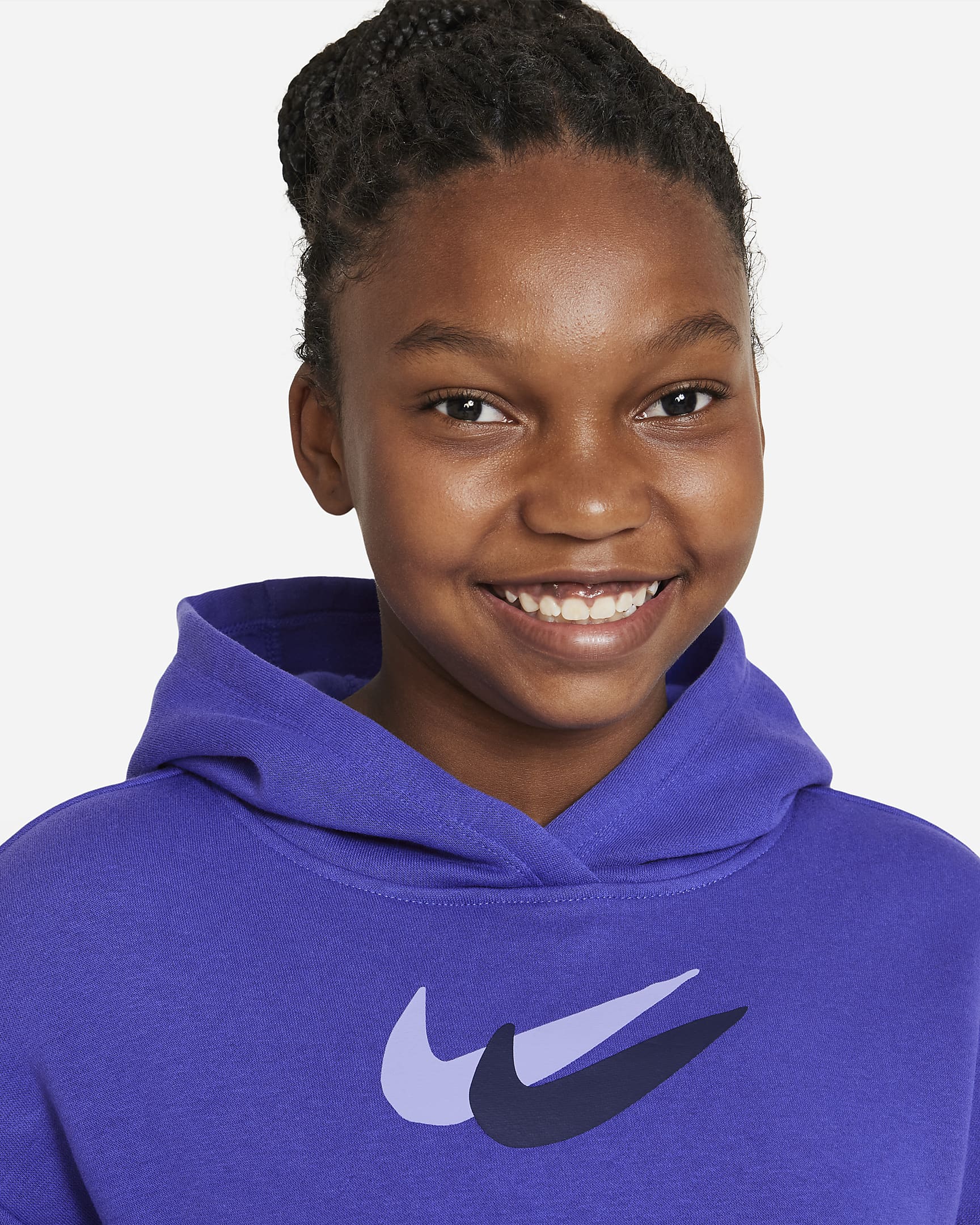 Nike Sportswear Big Kids' (Girls') Fleece Hoodie (Extended Size). Nike.com