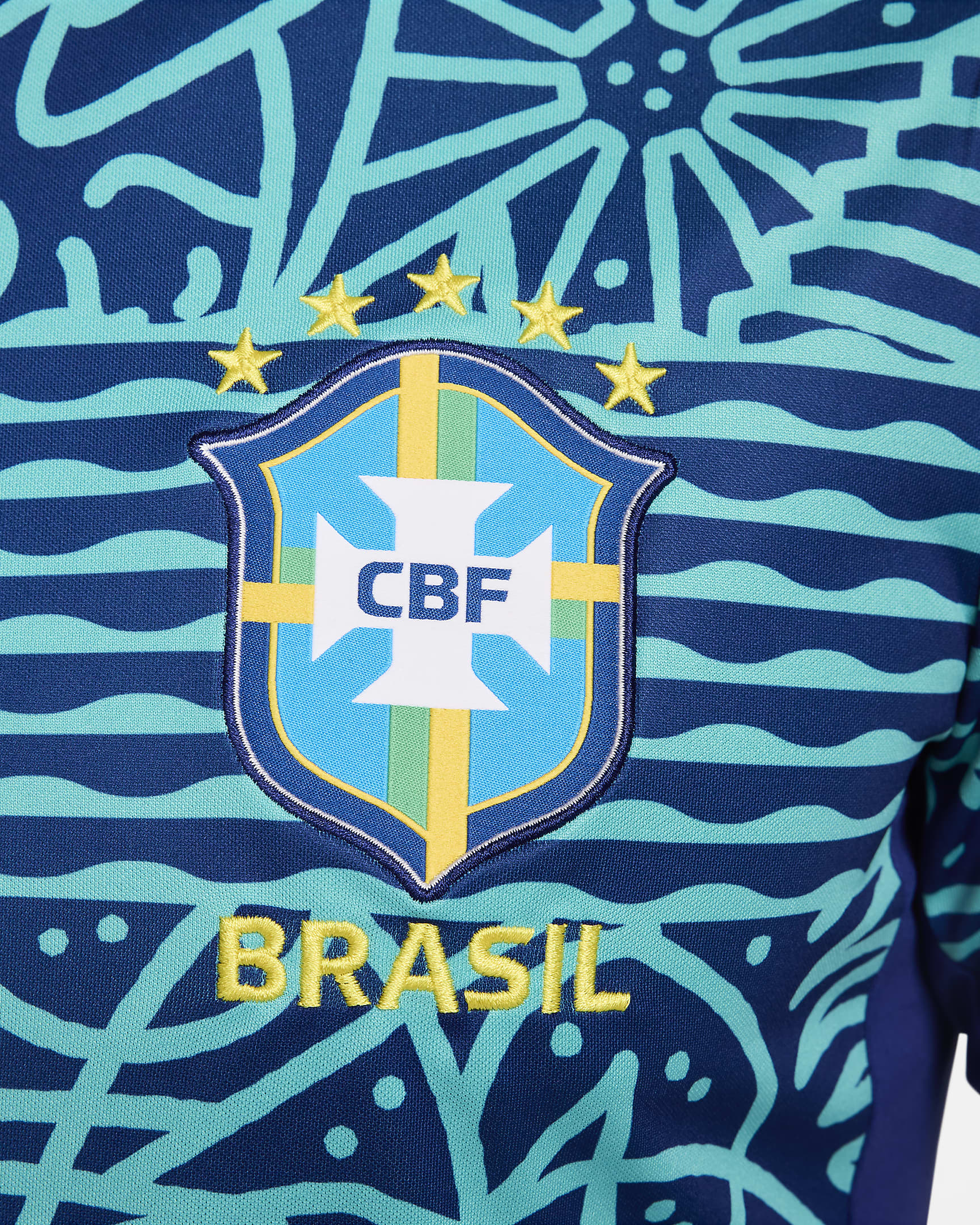 Brazil Academy Pro Men's Nike Dri-FIT Soccer Pre-Match Short-Sleeve Top ...