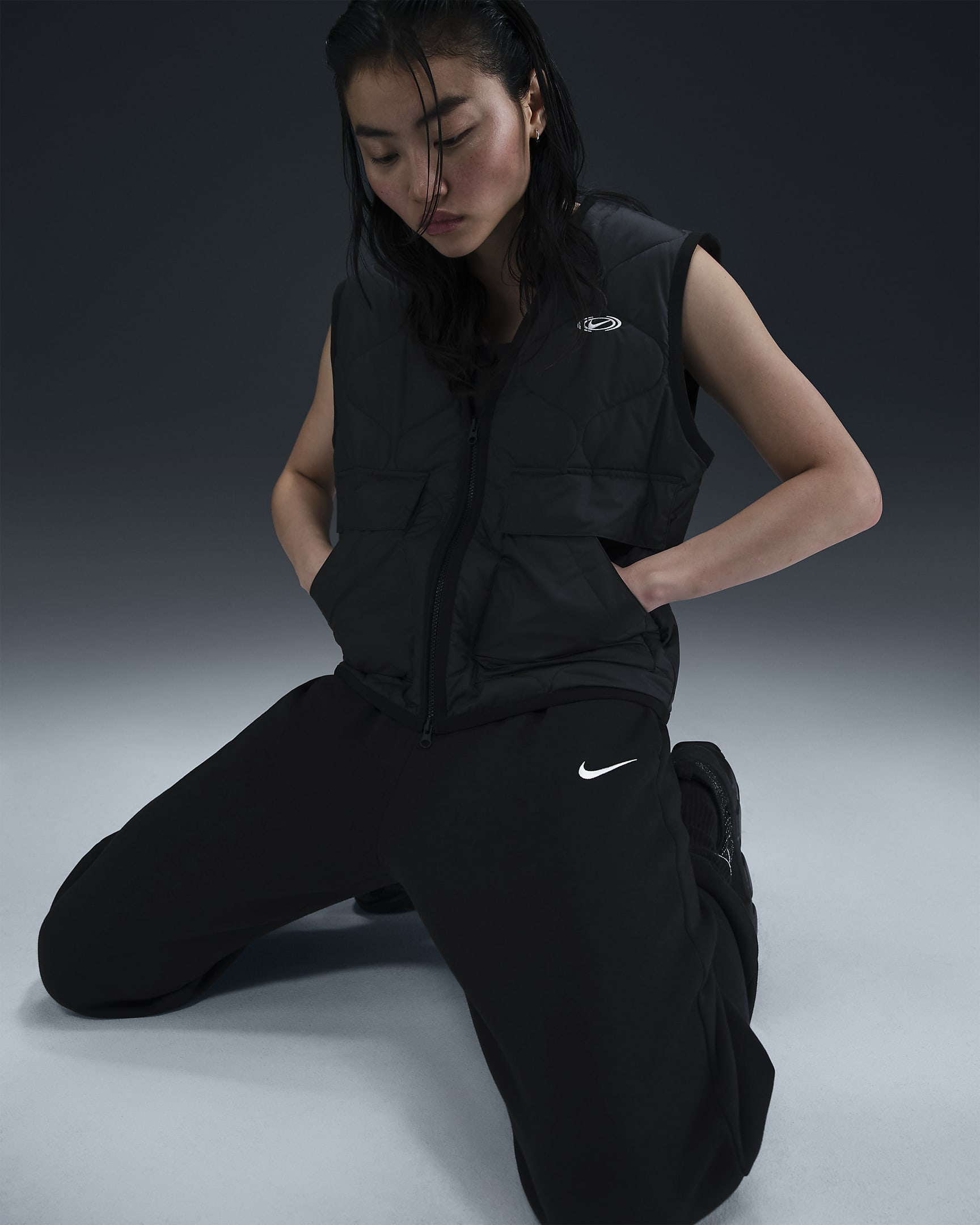 Nike Sportswear Phoenix Fleece Womens High Waisted Oversized Tracksuit