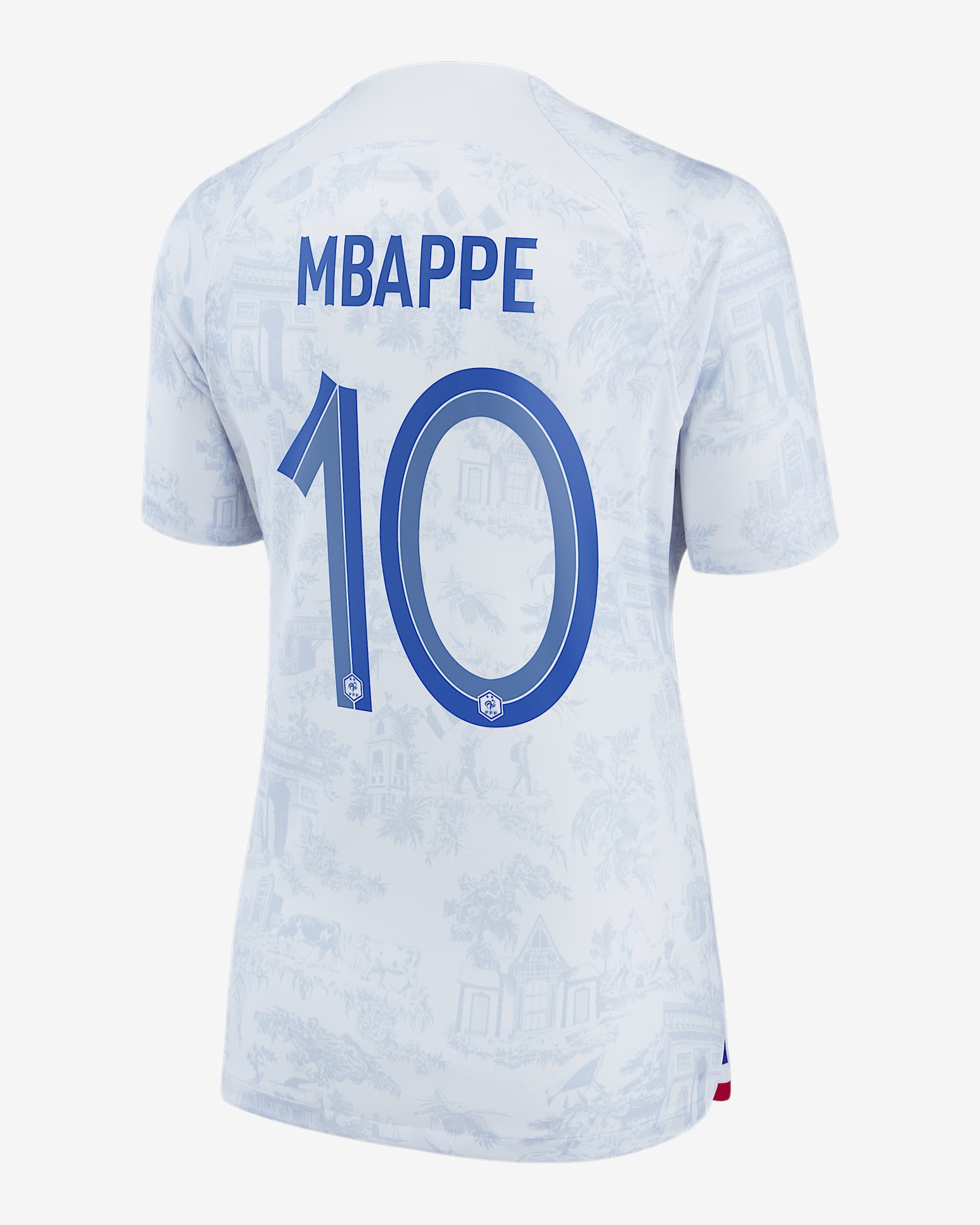France National Team 2022/23 Stadium Away (Kylian Mbappe) Women's Nike Dri-FIT Soccer Jersey ...