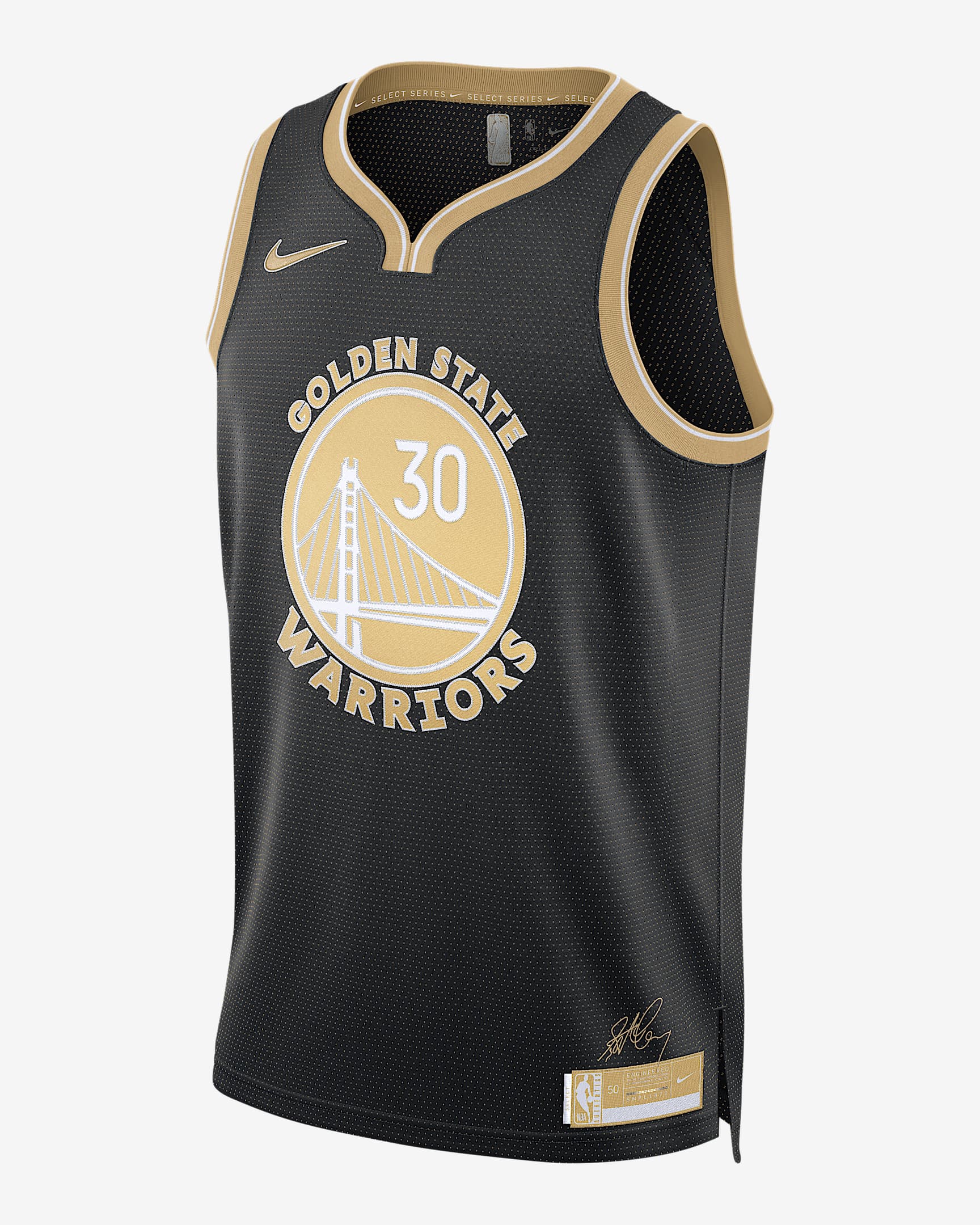 Stephen Curry Golden State Warriors 2024 Select Series Nike Dri-FIT NBA Swingman Jersey för män ...