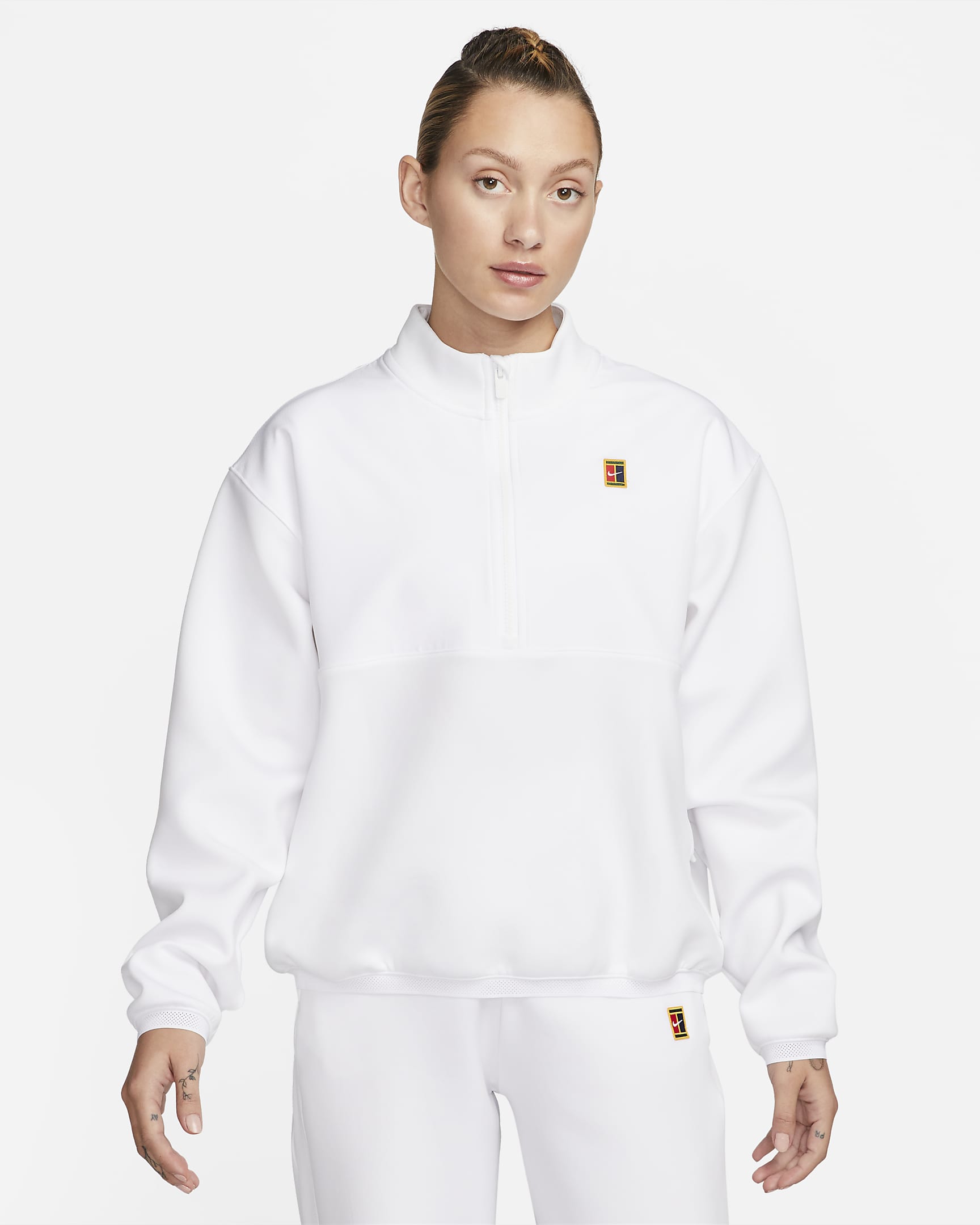 NikeCourt Dri-FIT Heritage Women's 1/2-Zip Tennis Jacket. Nike BE