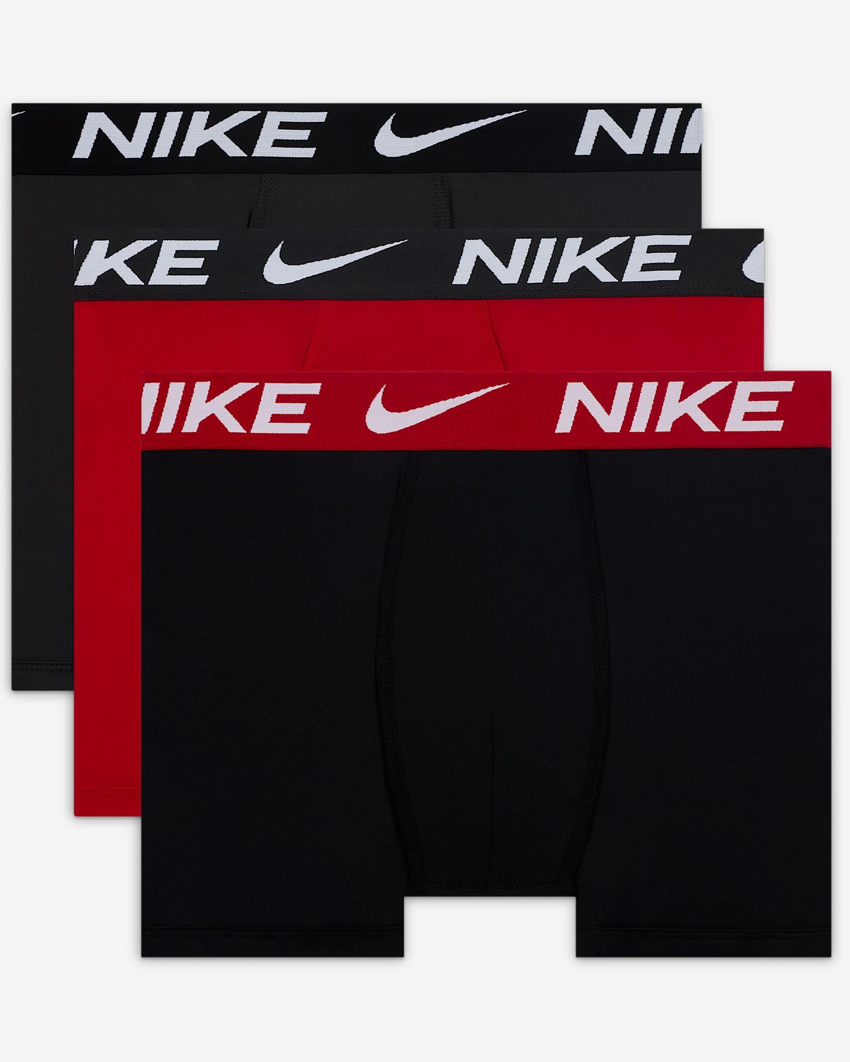 Nike Big Kids' Solid Boxer Briefs (3-Pack). Nike.com