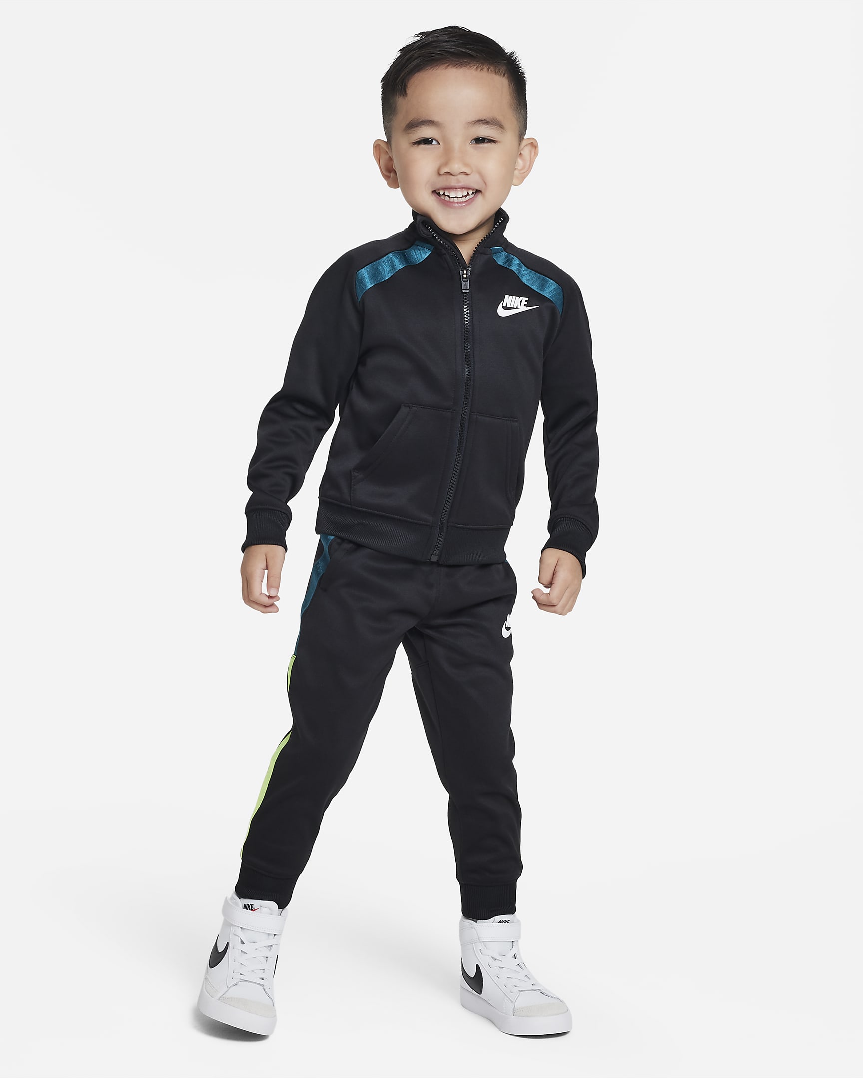 Nike Sportswear Full-Zip Taping Set Toddler Dri-FIT Tracksuit. Nike NL