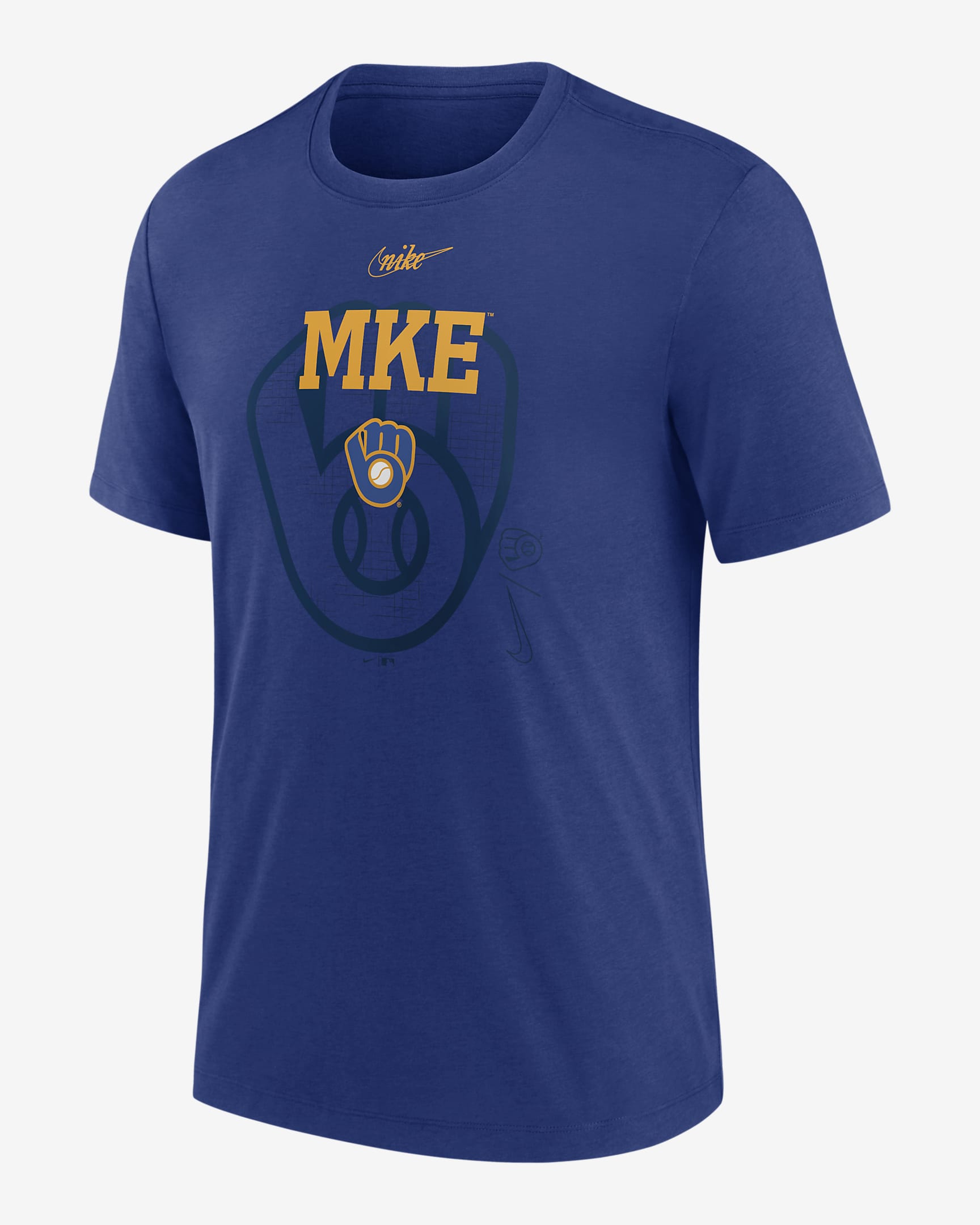 Playera para hombre Nike Rewind Retro (MLB Milwaukee Brewers). Nike.com