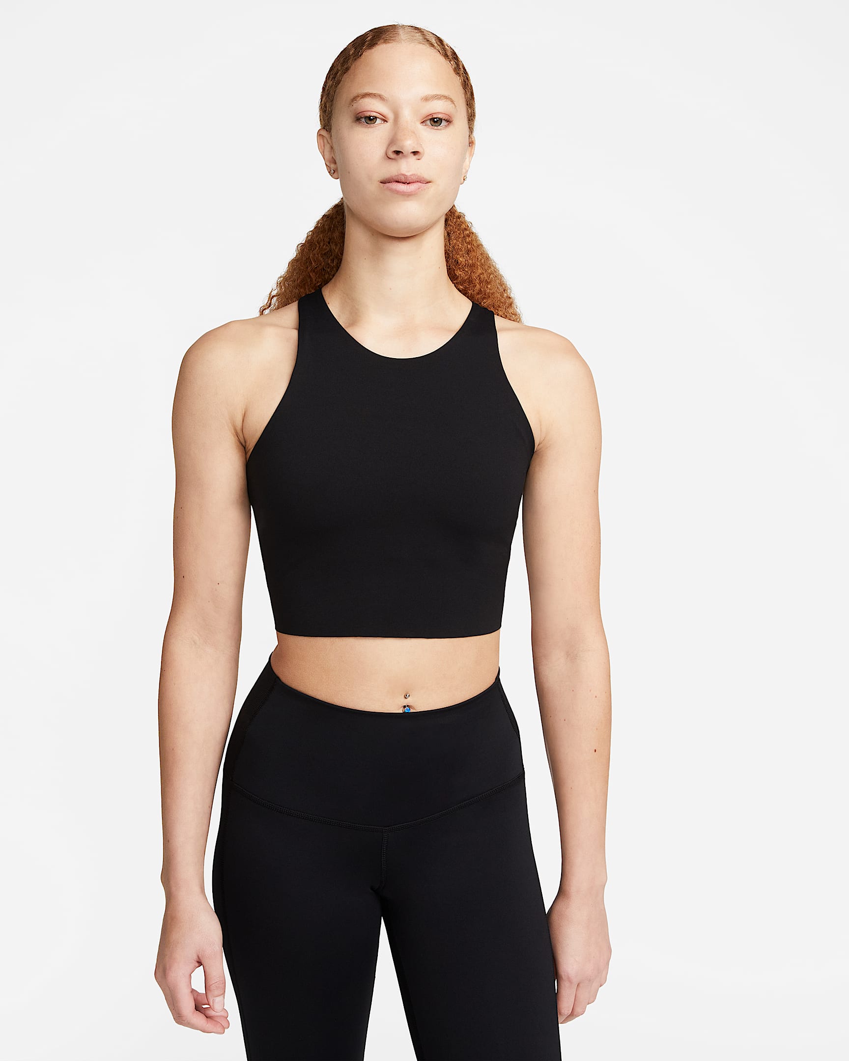 Nike Yoga Dri-FIT Luxe Women's Shelf-Bra Cropped Tank. Nike HU