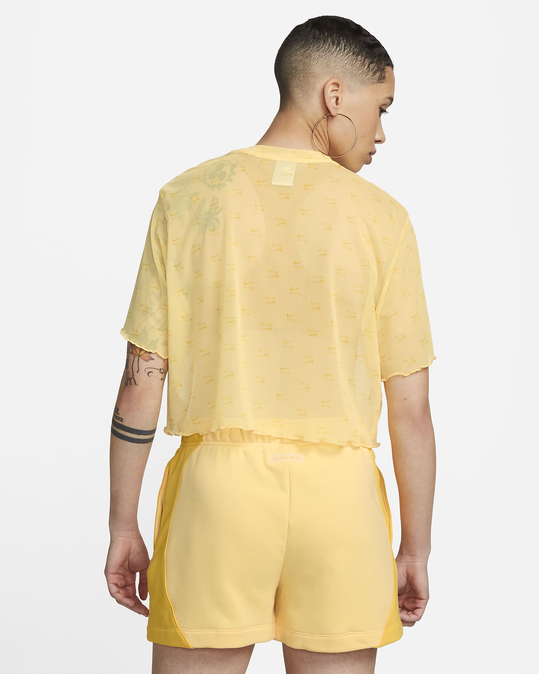 Nike Air Women's Printed Mesh Short-Sleeve Crop Top. Nike NZ