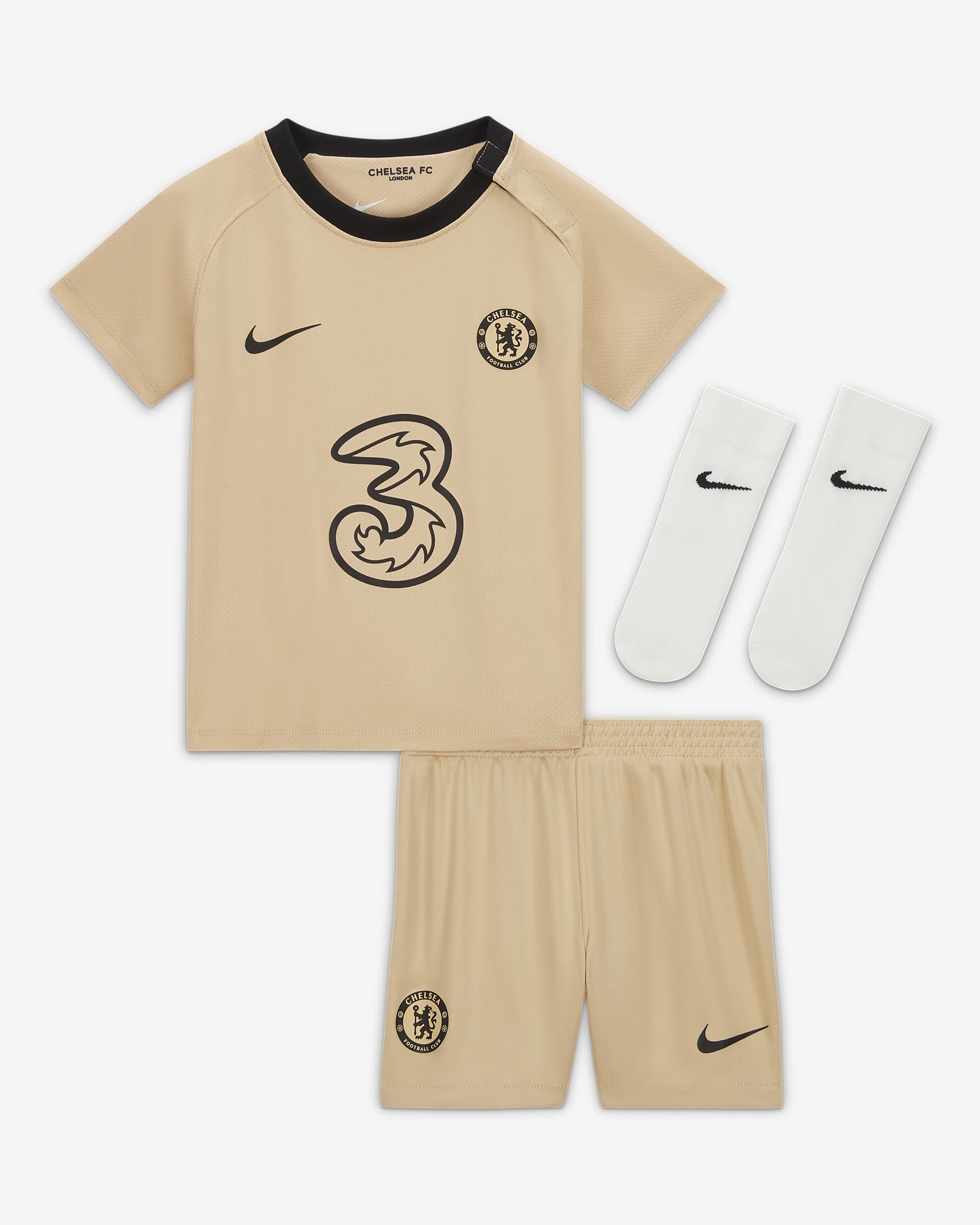 Chelsea F.C. 2022/23 Third Baby/Toddler Nike Football Kit. Nike AE