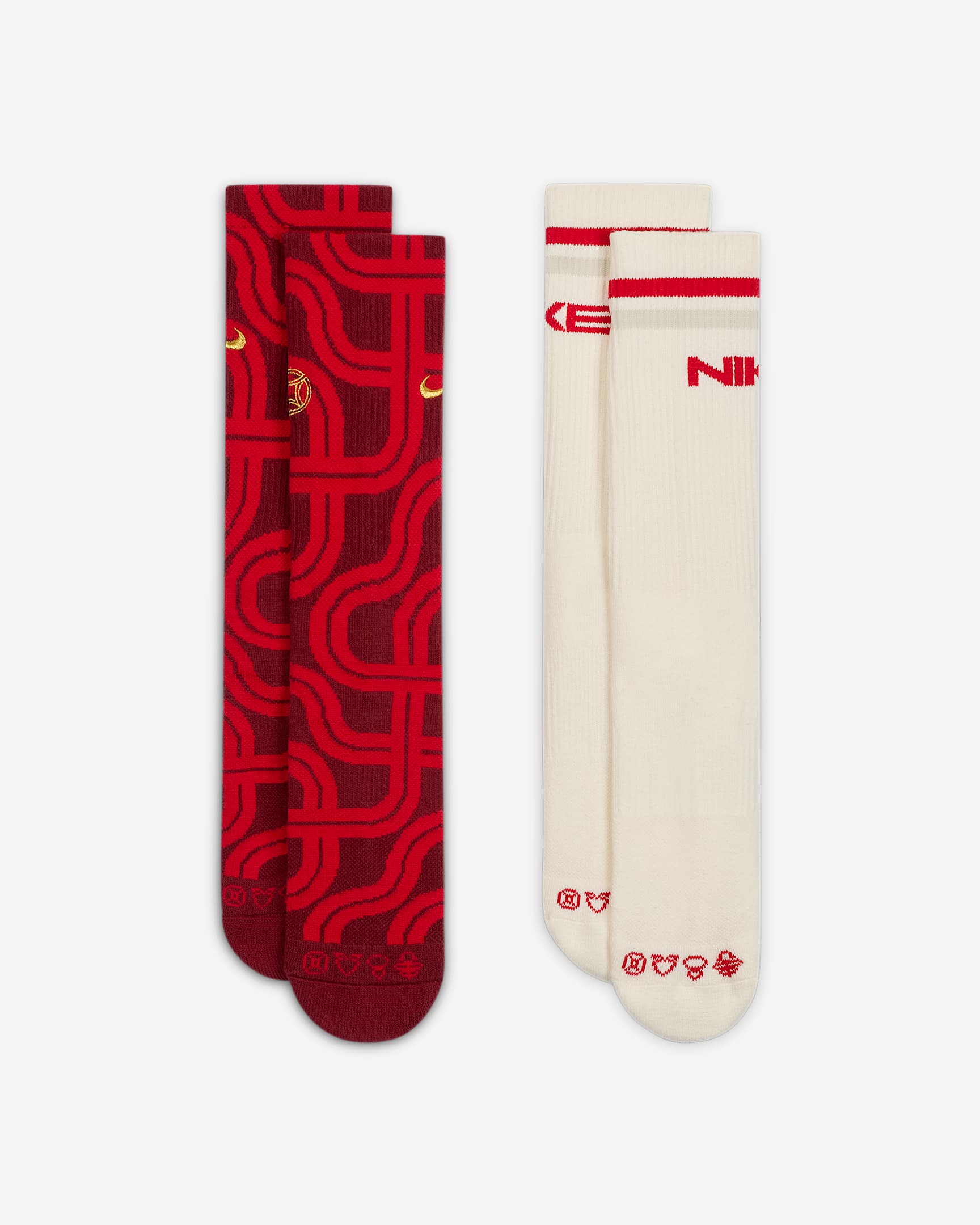 ถุงเท้าข้อยาวลดแรงกระแทก Nike Everyday Plus "LNY" (2 คู่) Nike TH