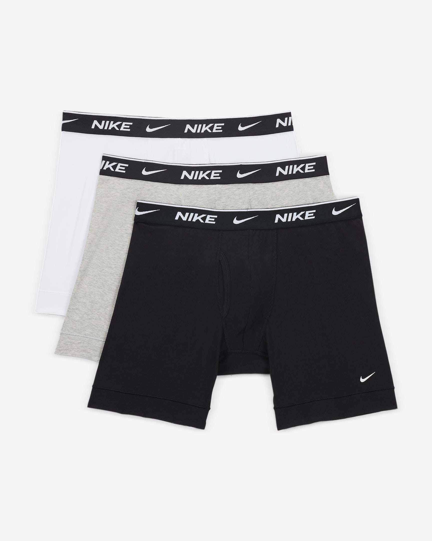 Nike Dri Fit Essential Cotton Stretch Mens Boxer Briefs 3 Pack