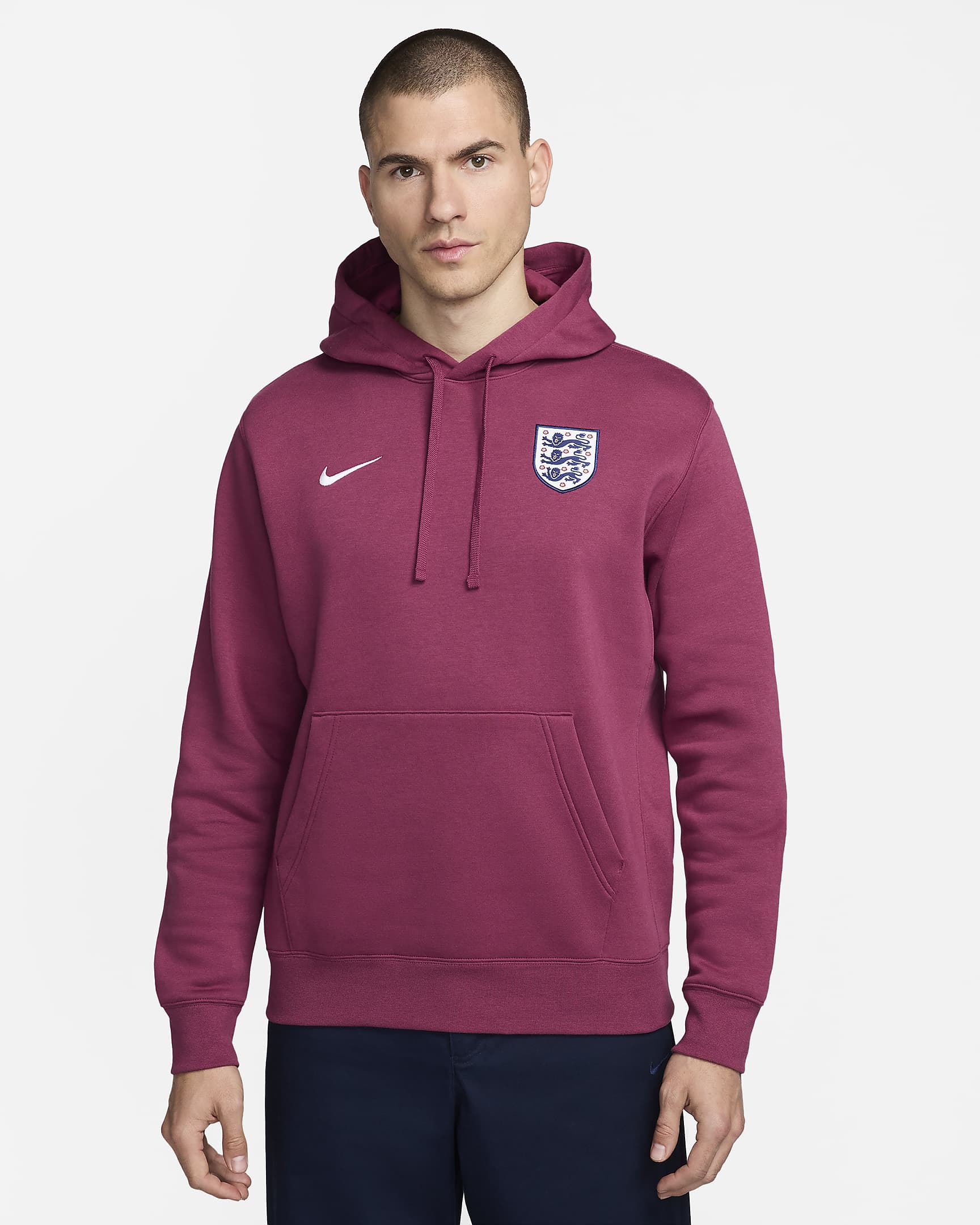 England Club Men's Nike Football Pullover Hoodie. Nike UK