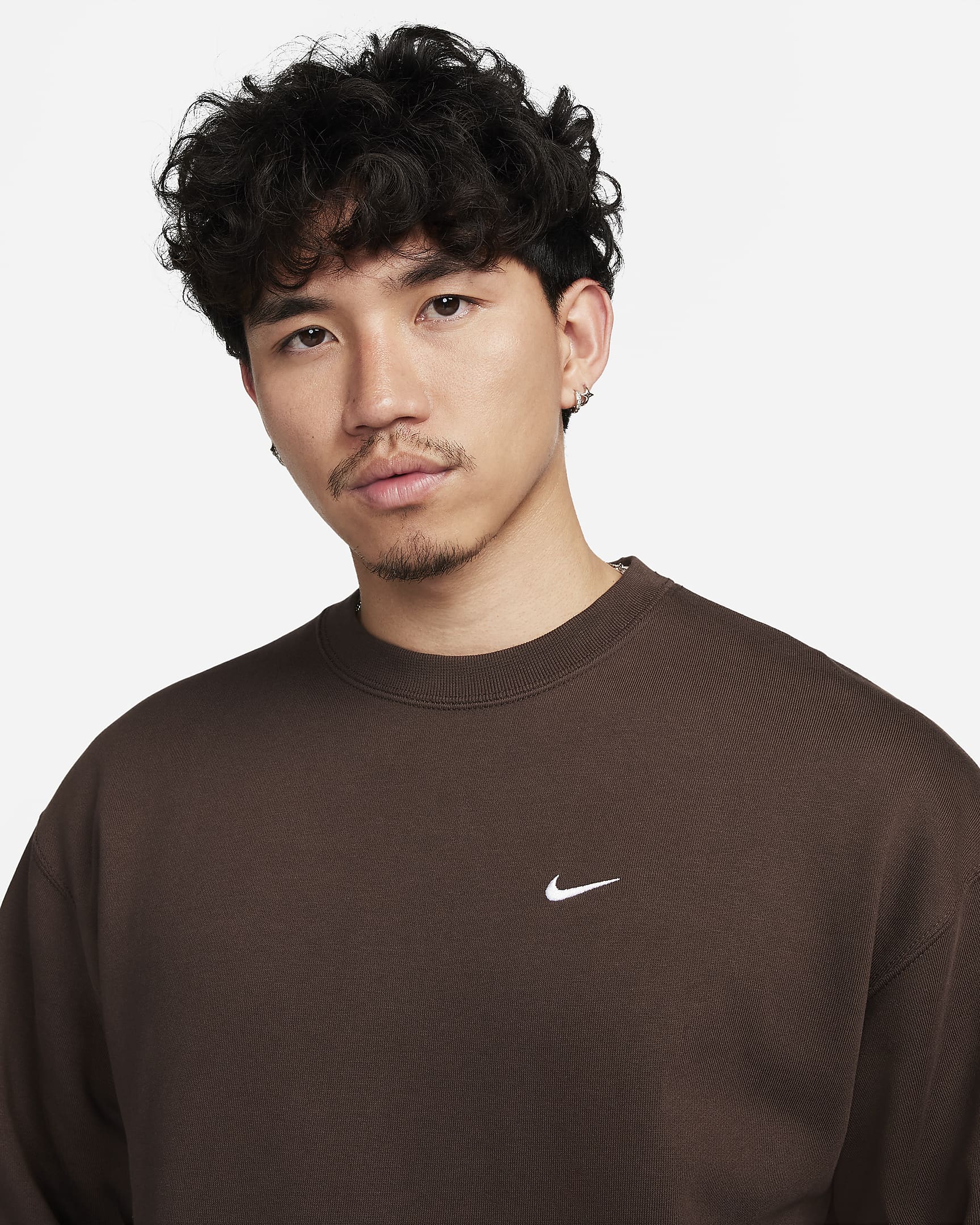 Nike Solo Swoosh Men's Fleece Crew. Nike ID