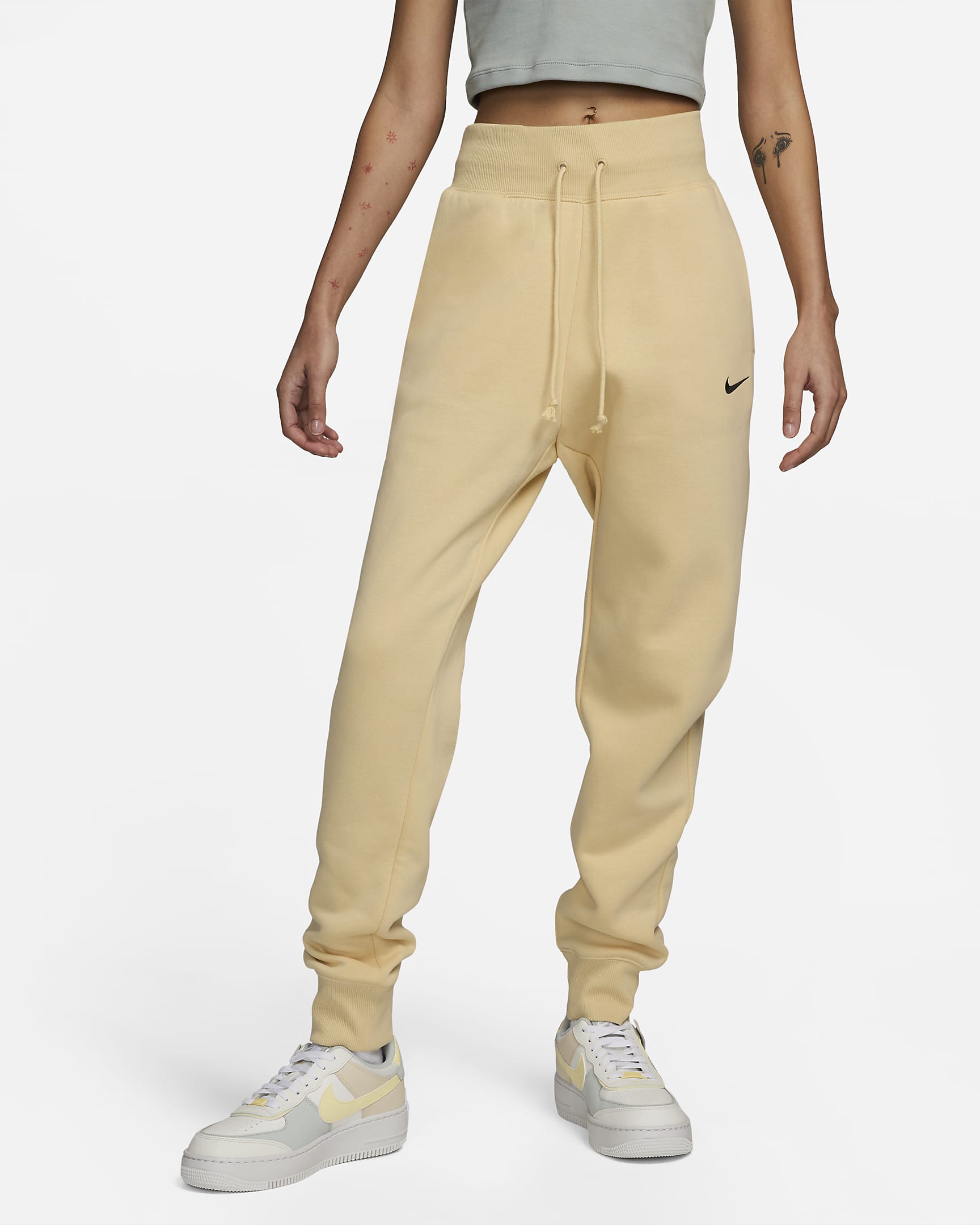 Nike Sportswear Phoenix Fleece Womens High Waisted Fleece Joggers Nike Uk