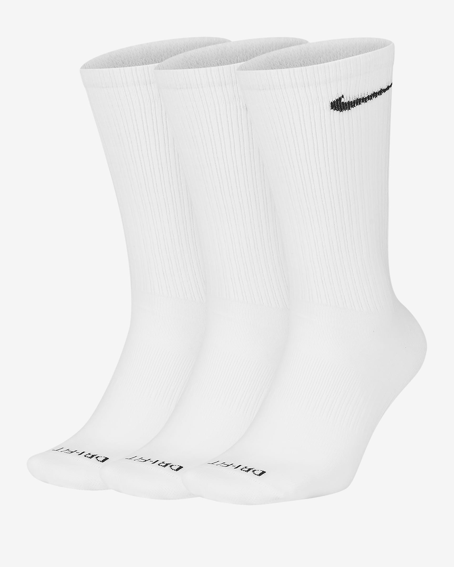 Nike Everyday Plus Lightweight Men's Training Crew Socks (3 Pairs). Nike MY