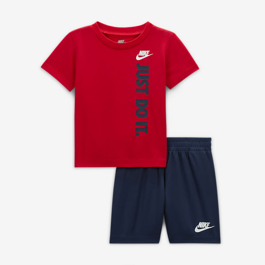 Set med linne och shorts Jordan för baby (12–24 mån). Nike SE