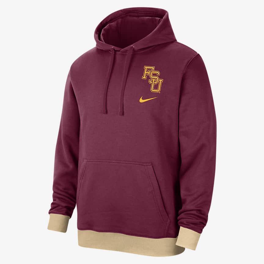 Sudadera con gorro universitaria Nike para hombre Florida State Club Fleece. Nike.com