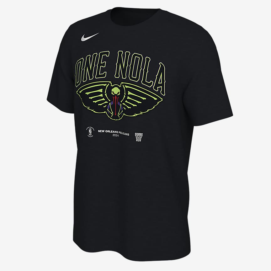 New Orleans Pelicans City Edition Men's Nike NBA Logo T-Shirt. Nike.com