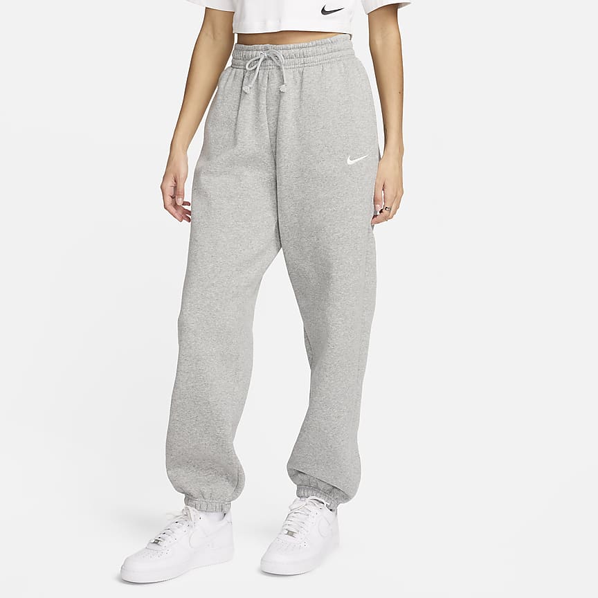 Nike Sportswear Phoenix Fleece Joggingbroek met hoge taille en wijde ...
