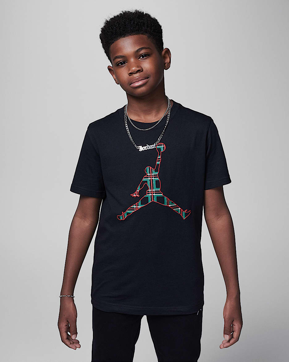 Tričko Jordan Plaid Jumpman pro větší děti. Nike CZ