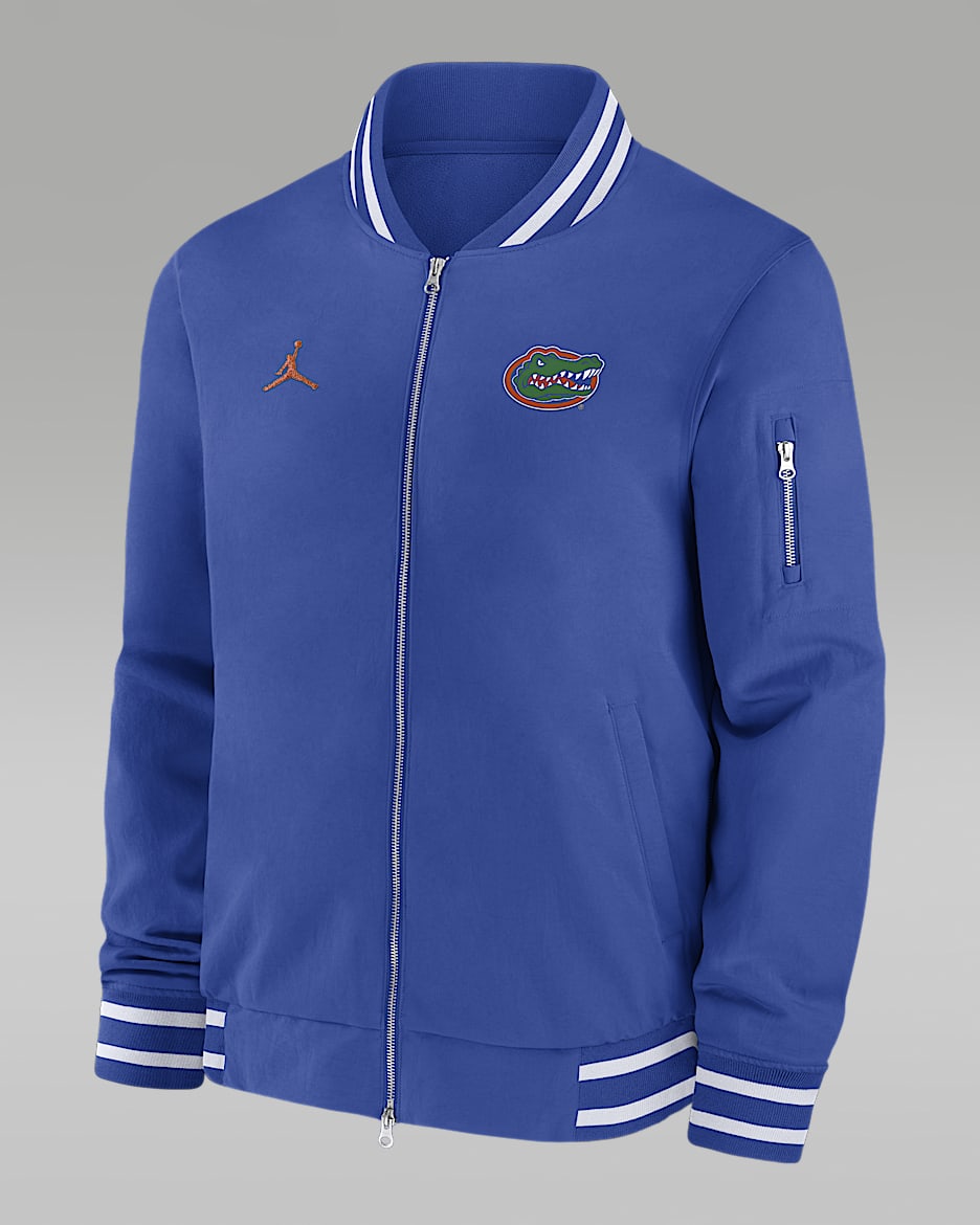 Florida Gators Sideline Men's Jordan College Full-Zip Bomber Jacket ...