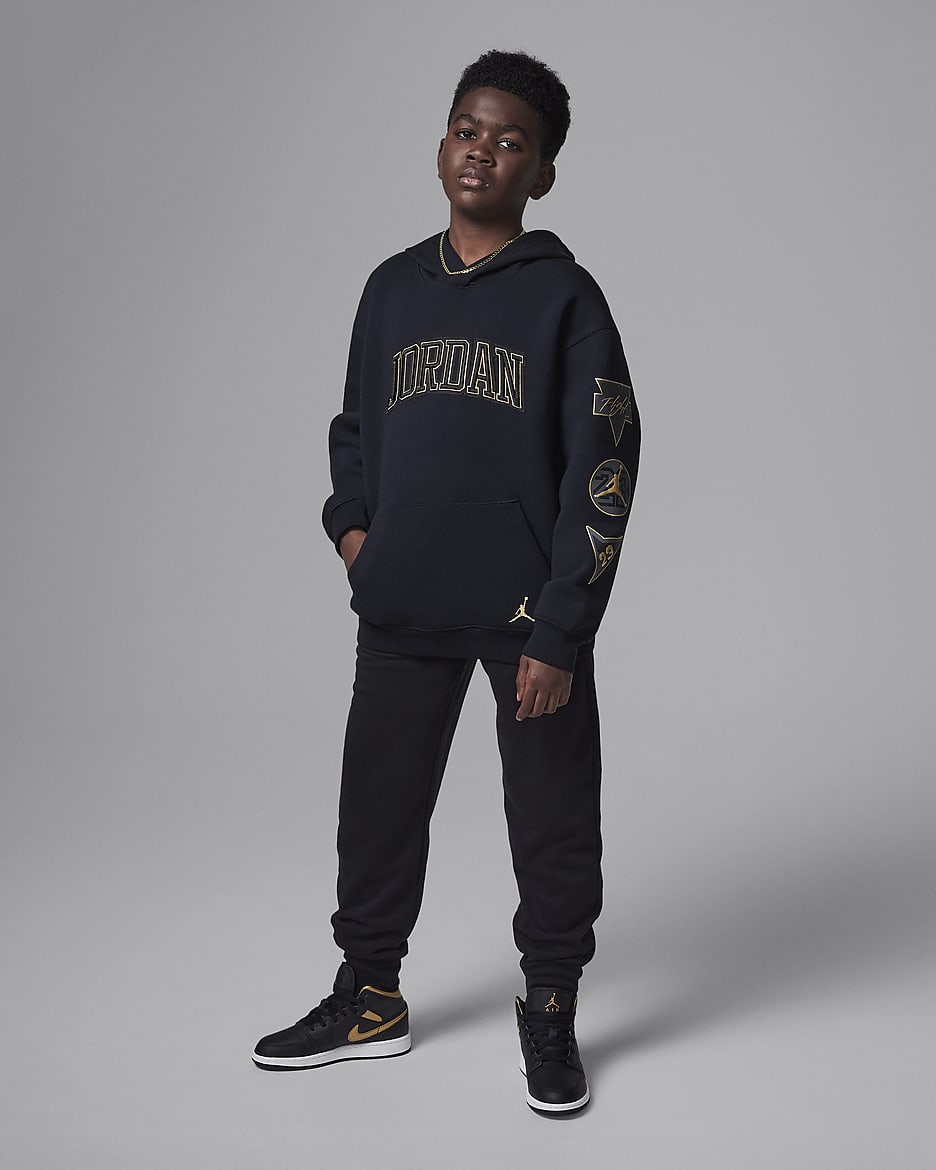 Air Jordan 1 Mid sko til store barn. Nike NO