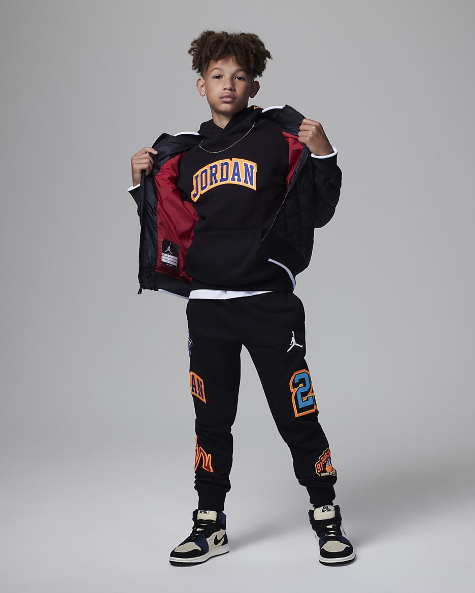 Jordan Patch Pack Pullover Hoodie Big Kids Hoodie. Nike JP
