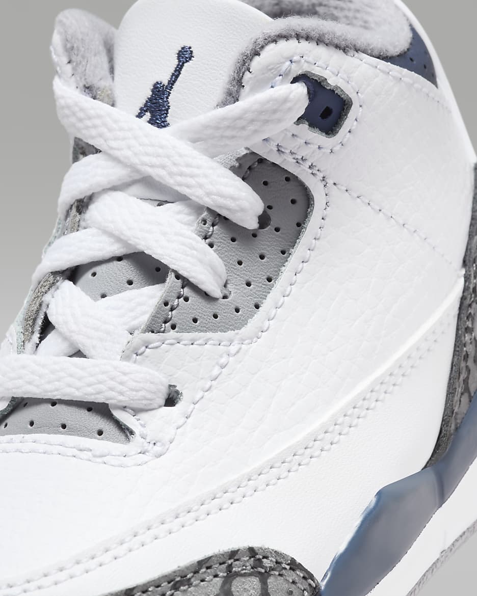 Tenis para bebé e infantil Jordan 3 Retro. Nike MX