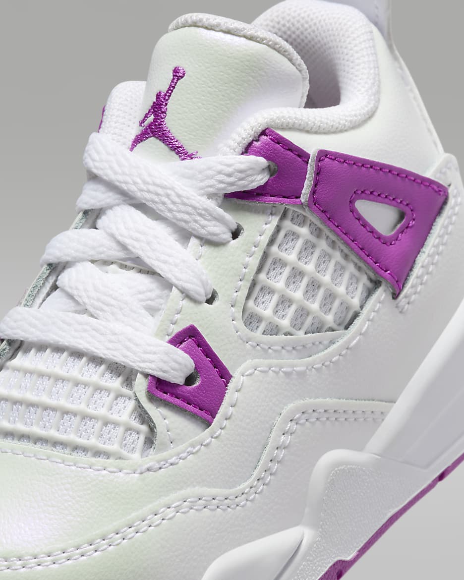 Tenis para bebé e infantil Jordan 4 Retro. Nike MX