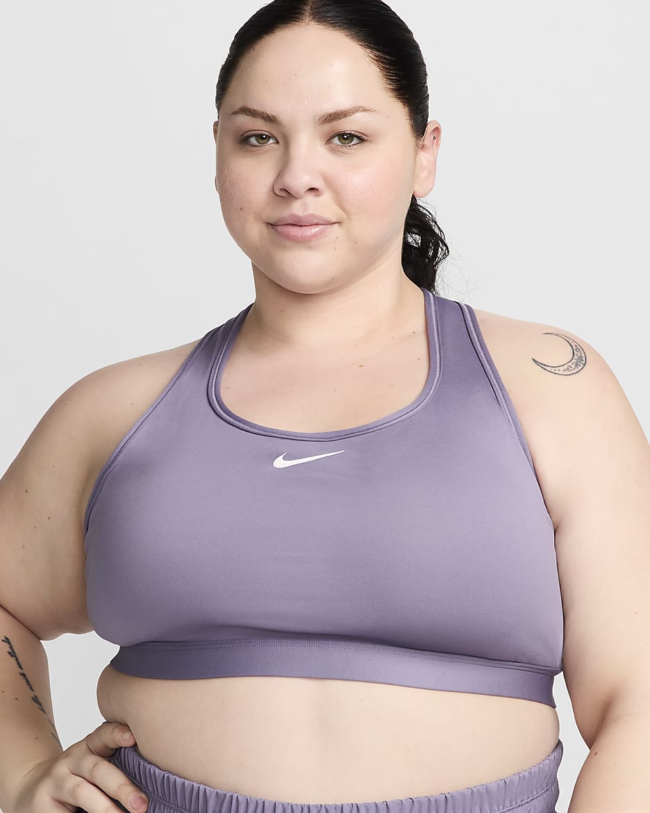 Nike Swoosh Medium-Support Women's Padded Sports Bra (Plus Size). Nike IL