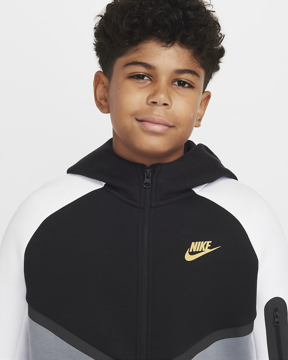 Nike Sportswear Tech Fleece Older Kids' Full-Zip Hoodie (Extended Size ...