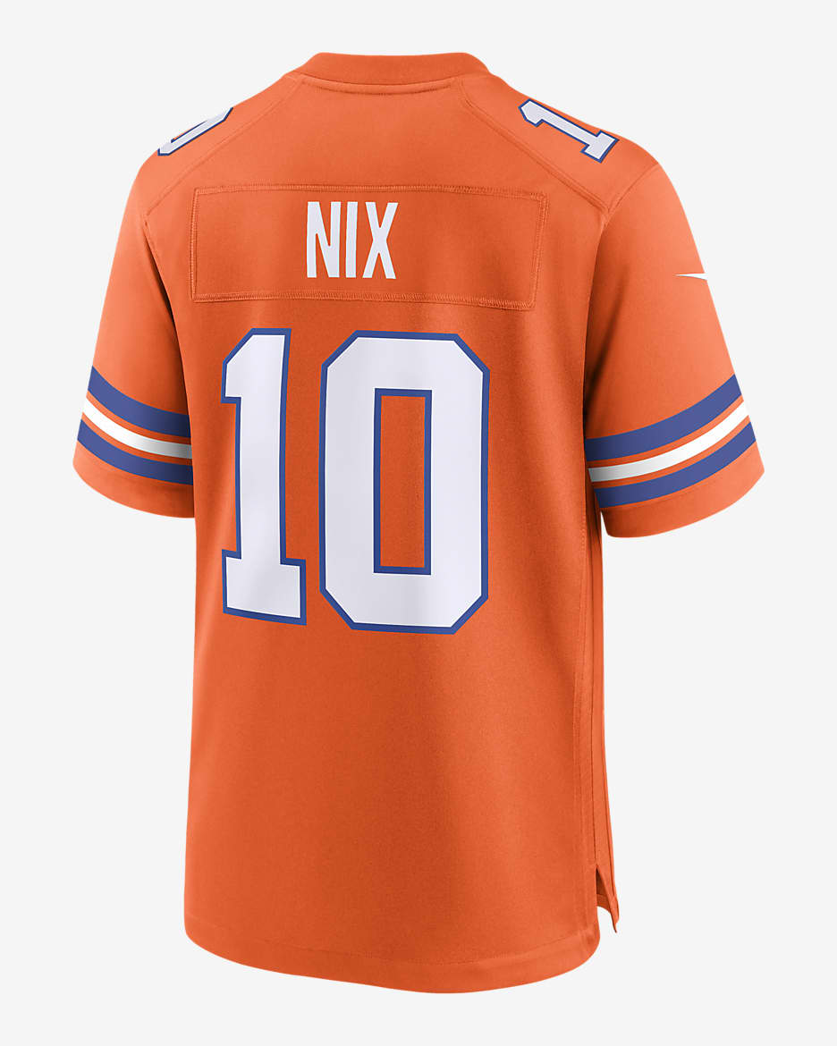 Jersey Nike de la NFL Game para hombre Bo Nix Denver Broncos. Nike.com
