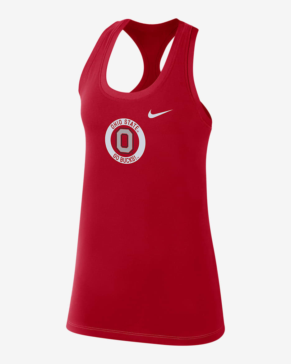 Camiseta sin mangas universitaria Nike para mujer Ohio State. Nike.com