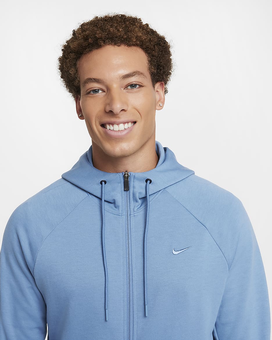 Nike Primary Fleece Dri-FIT UV performancehoodie met rits over de hele ...