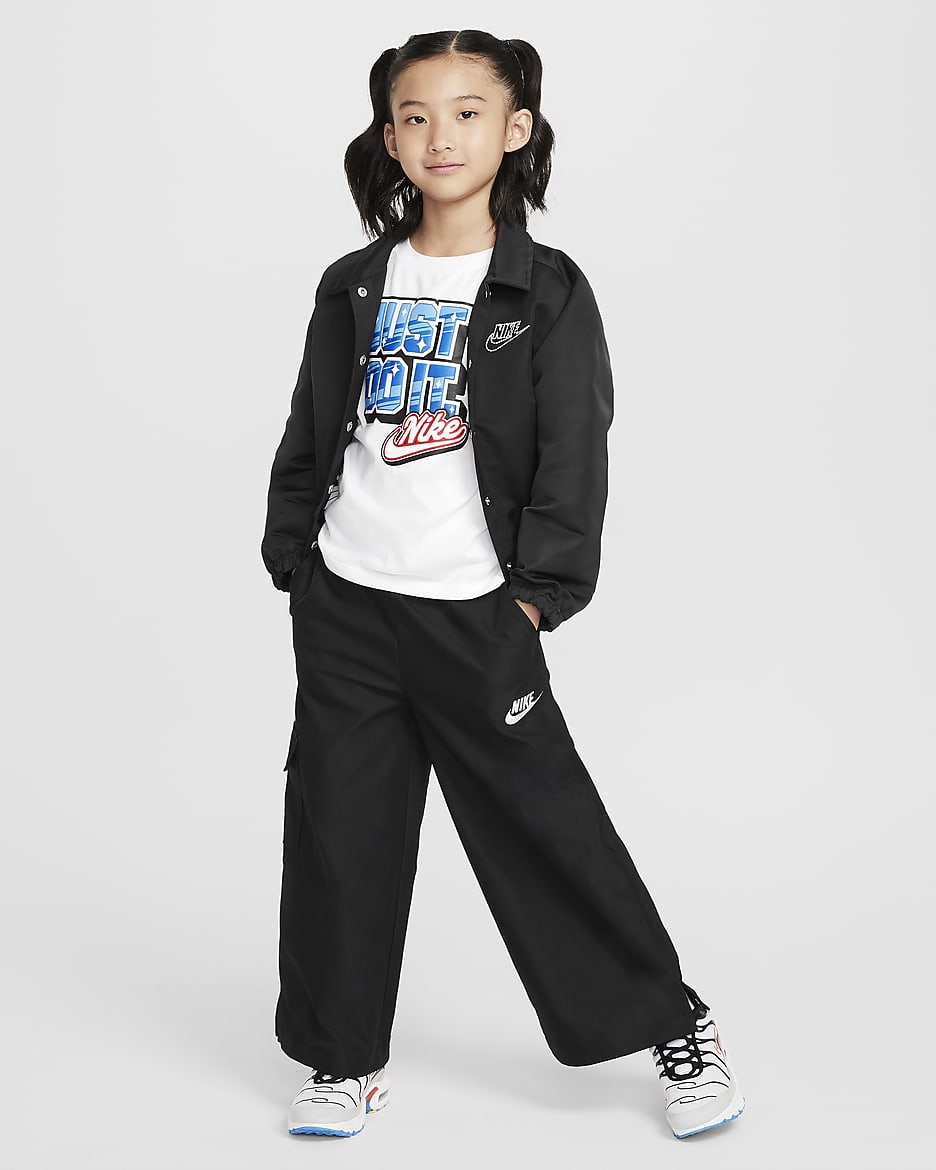 Conjunto de pants y playera para preescolar Nike Dri-FIT "Step Up Your ...