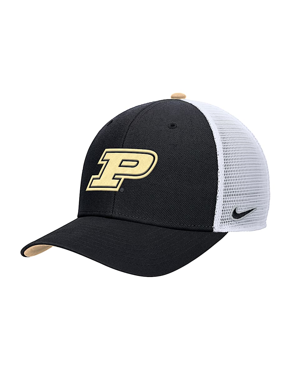 Purdue Rise Men's Nike College Structured Trucker Cap. Nike.com