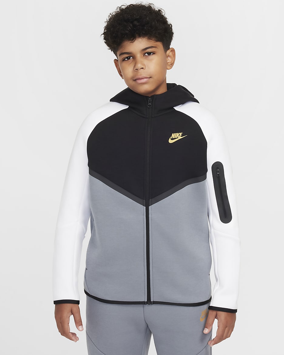 Nike Sportswear Tech Fleece Older Kids' Full-Zip Hoodie (Extended Size ...