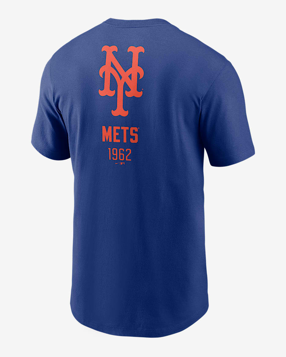 New York Mets Large Logo Back Stack Men's Nike MLB T-Shirt. Nike.com