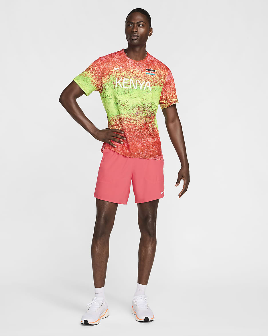 Team Kenya Miler Men's Nike Dri-FIT Short-Sleeve Running Top. Nike RO