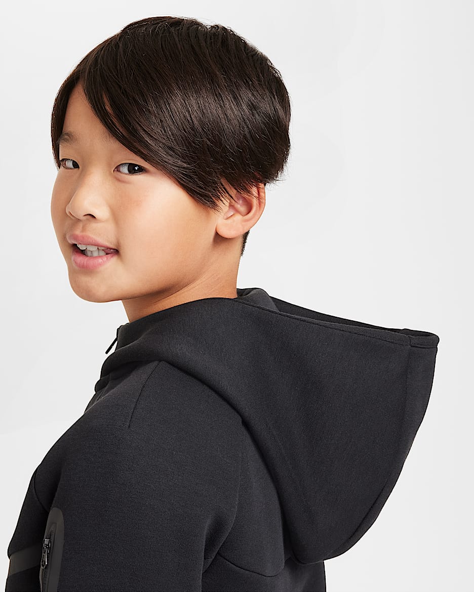 Nike Sportswear Tech Fleece Big Kids' Full-Zip Hoodie. Nike.com