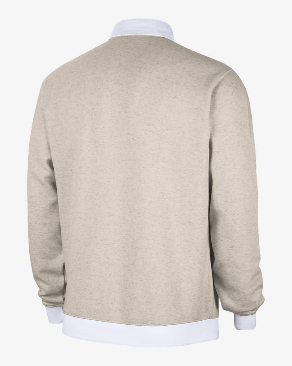 UNC Club Fleece Men's Nike College Long-Sleeve Polo. Nike.com