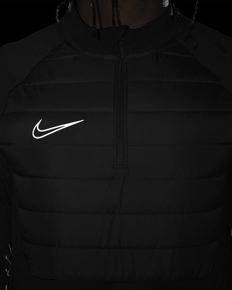 Haut de foot à demi-zip Nike Therma-FIT Academy Winter Warrior pour homme. Nike CA