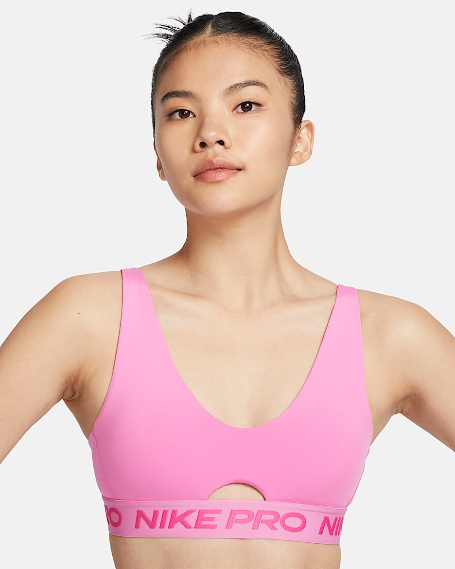 Nike Pro Indy Plunge Women's Medium-Support Padded Sports Bra. Nike IN