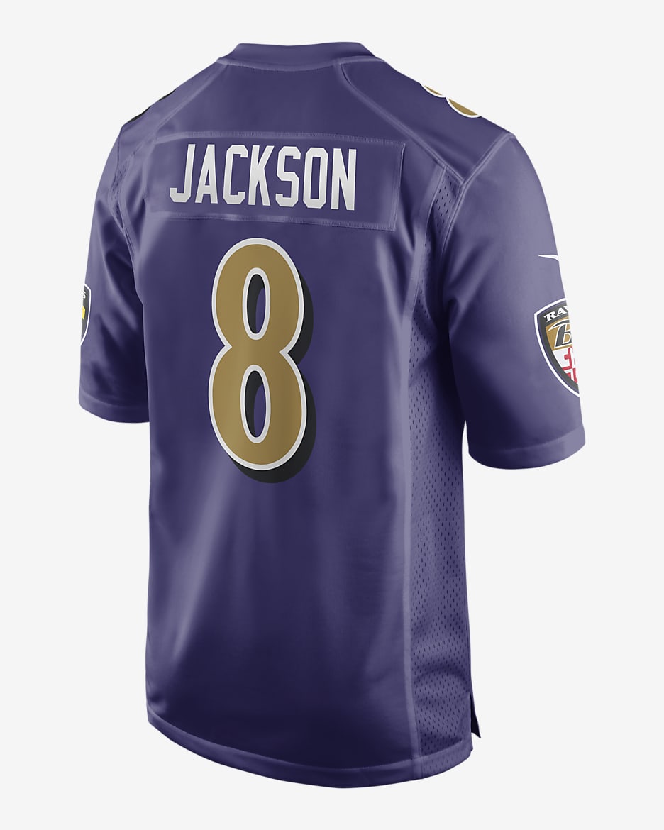 NFL Baltimore Ravens (Lamar Jackson) Men's Game Football Jersey. Nike.com