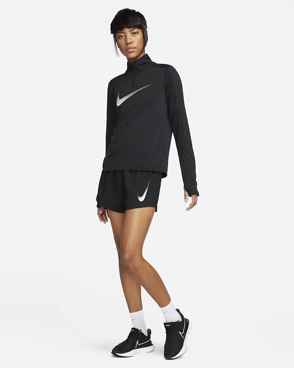 Nike Swoosh Women's Brief-Lined Running Shorts. Nike IE