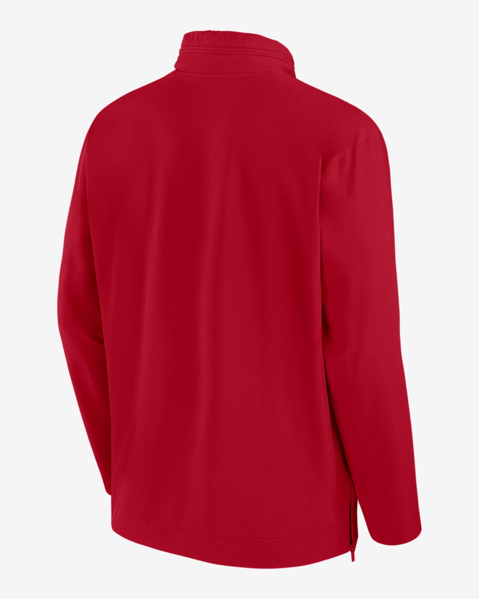 Ohio State Buckeyes Sideline Coach Men's Nike College 1/2-Zip Hooded Jacket. Nike.com