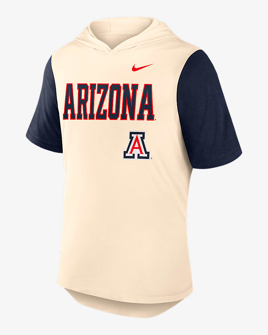 Arizona Wildcats Baseball Script Men's Nike Dri-FIT College Hooded T ...