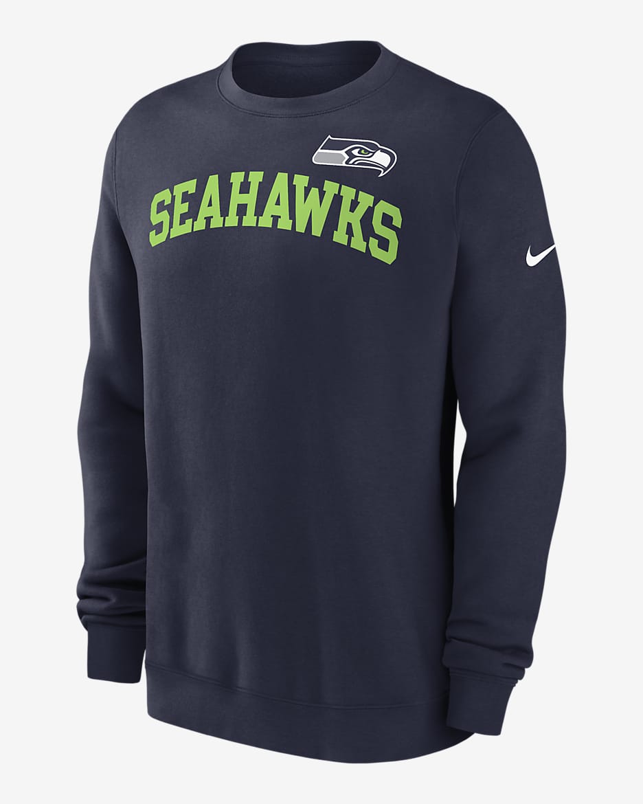 Seattle Seahawks Club Men's Nike NFL Pullover Crew. Nike.com